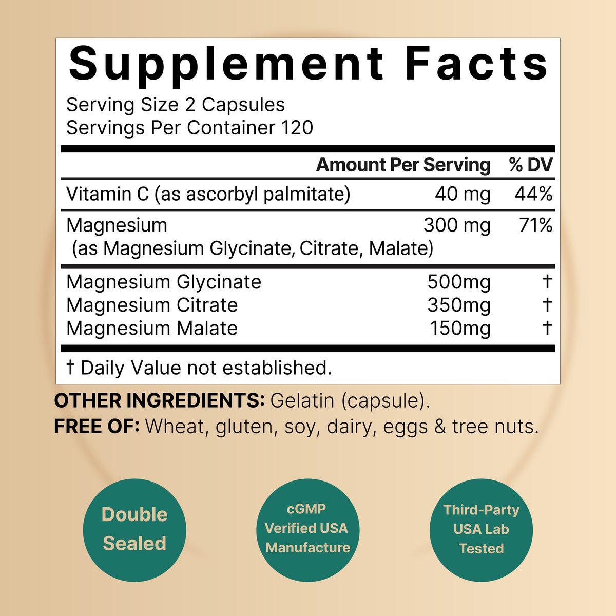 Triple Complex Magnesium Supplement, 240 Capsules – NatureBell