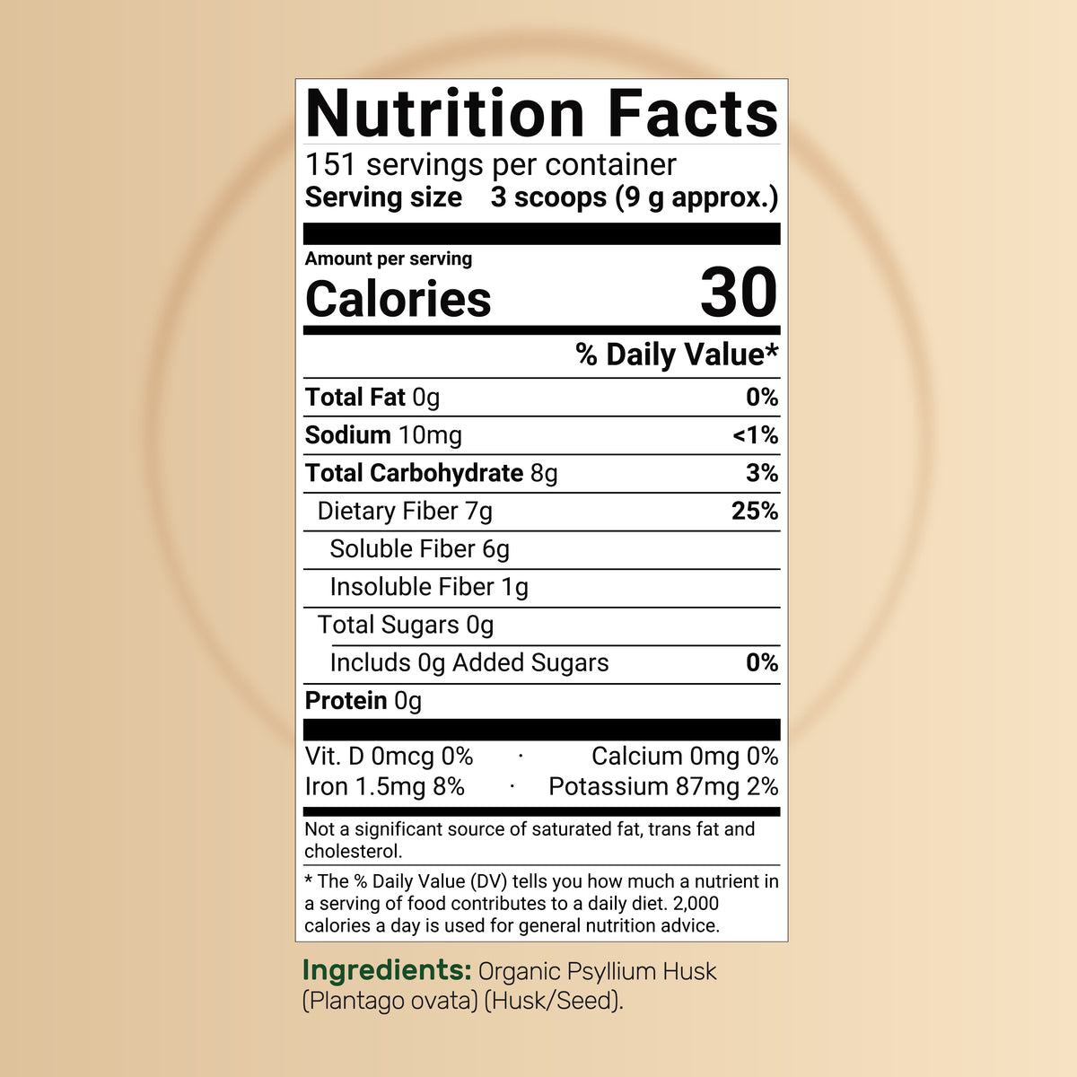 Organic Psyllium Husk Powder, 3 Lbs (48 Oz) – NatureBell