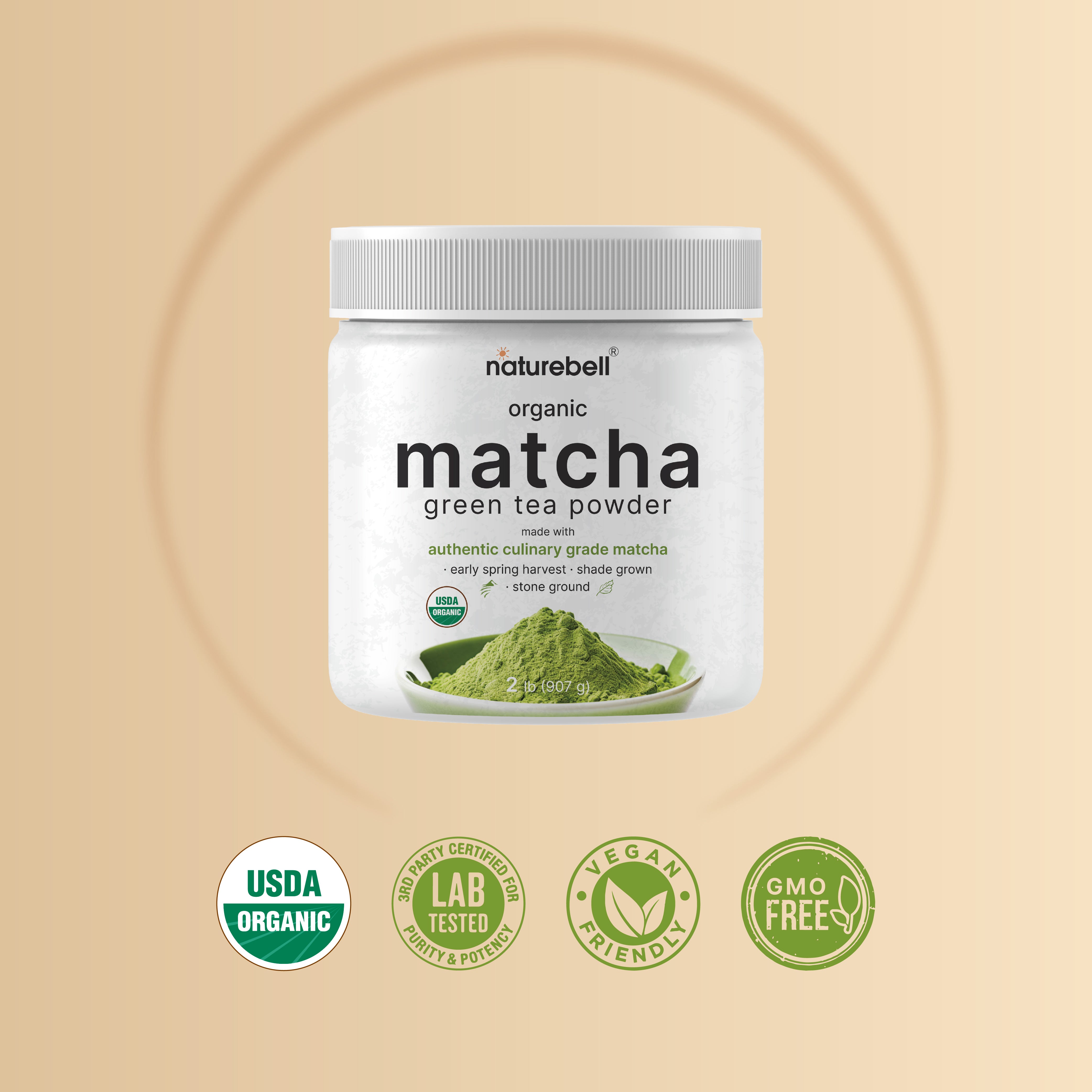 Organic Matcha Green Tea Powder, 2 Pounds – NatureBell