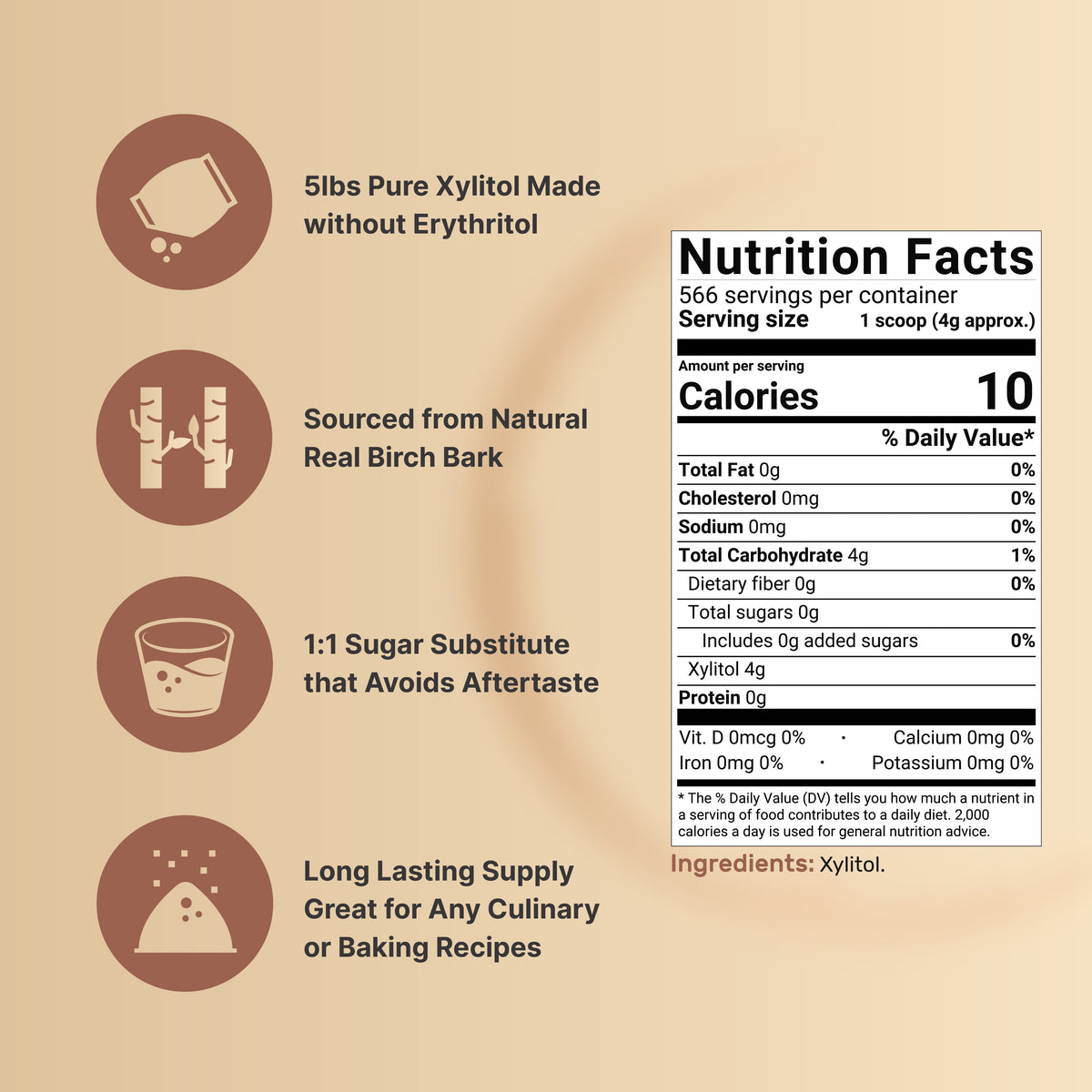 Xylitol Sweetener, 5lbs – NatureBell