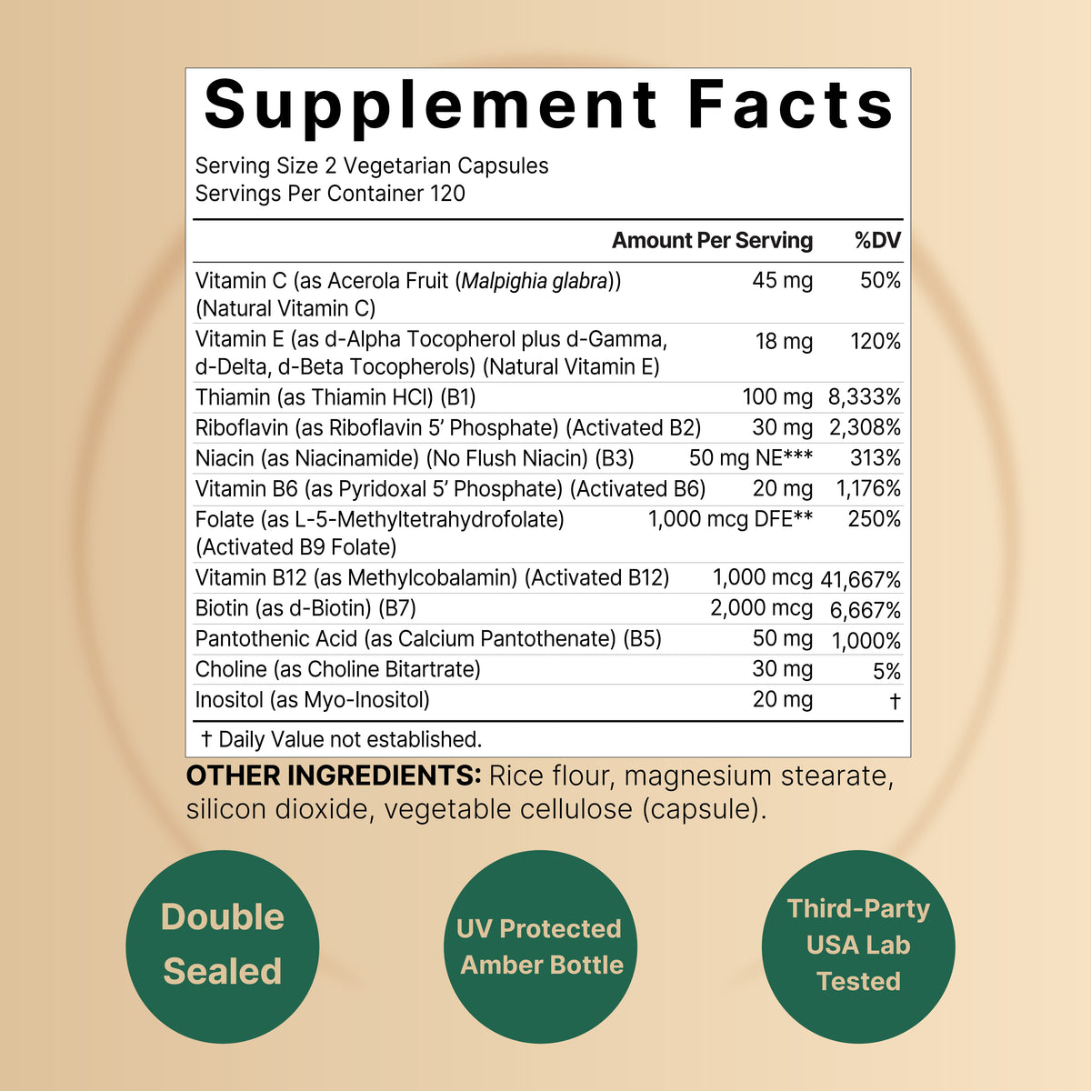 Methylated B Complex Vitamins, 240 Veggie Capsules – NatureBell