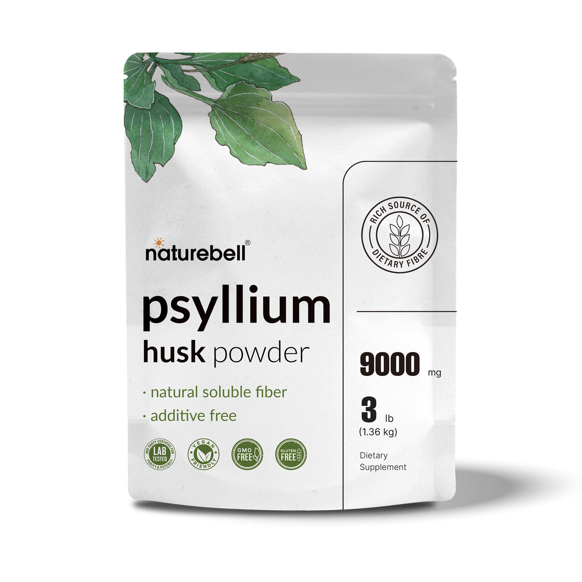 Psyllium Husk Powder, 3lbs – NatureBell