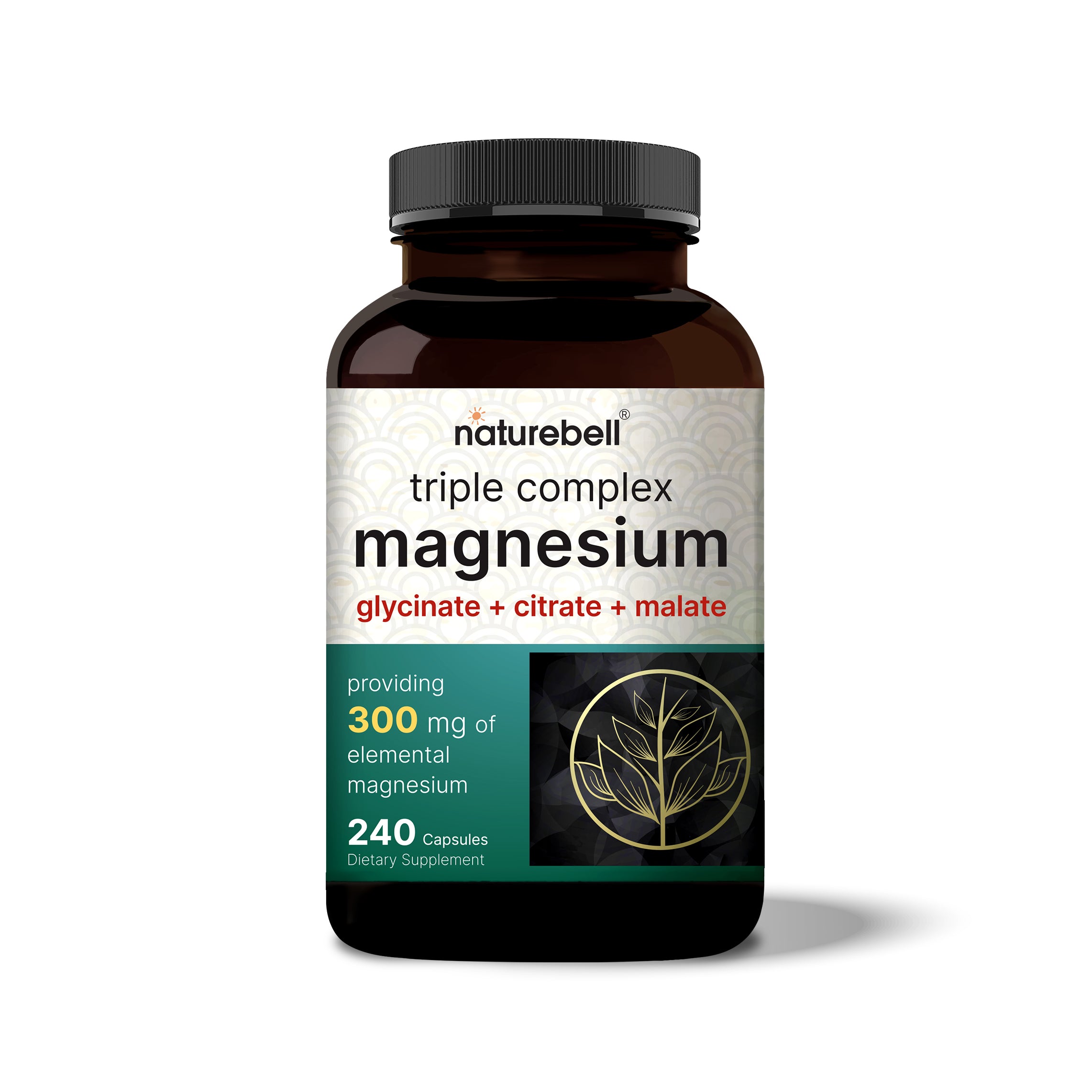 Triple Complex Magnesium Supplement, 240 Capsules – NatureBell