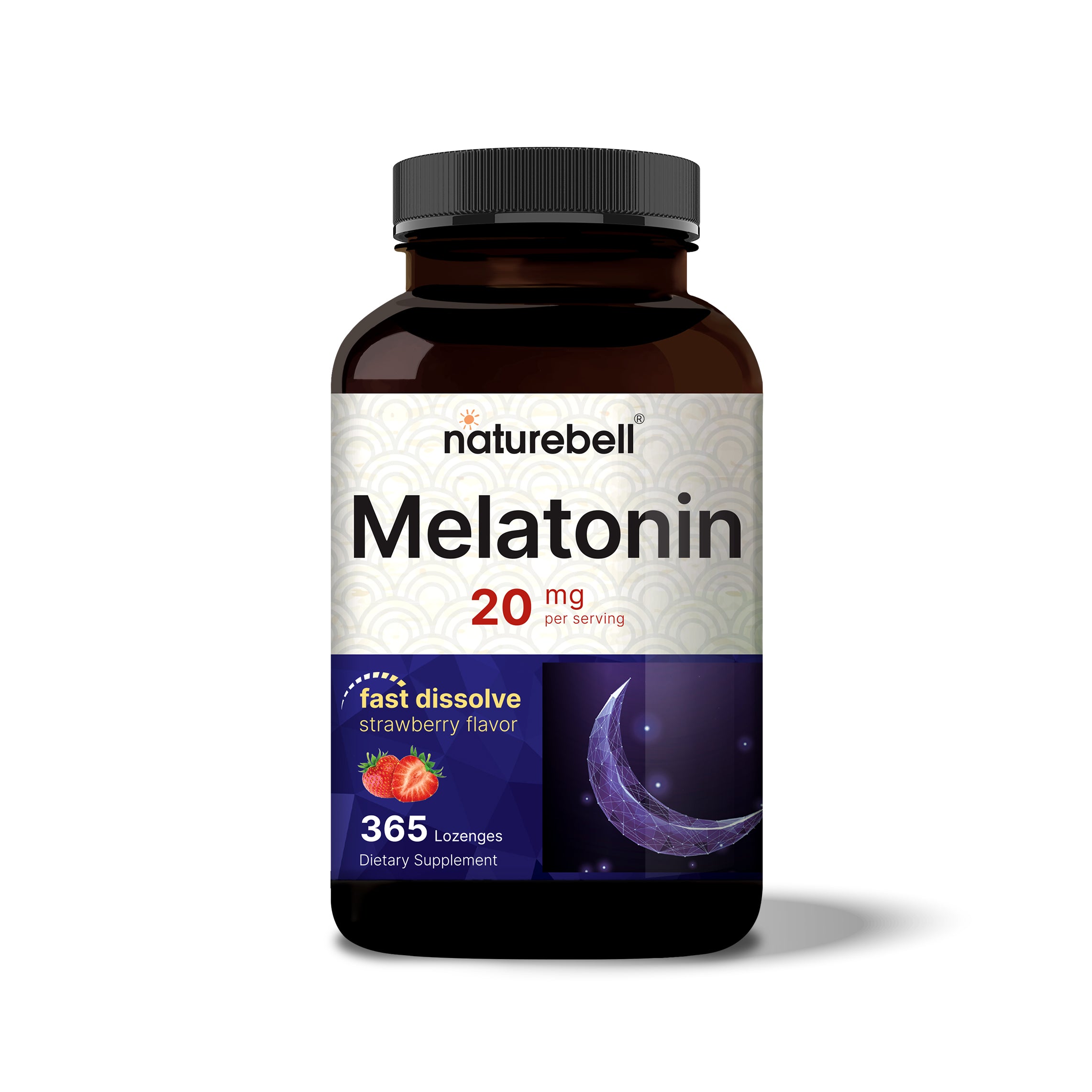 Melatonin 20mg, 365 Fast Dissolve Tablets – NatureBell