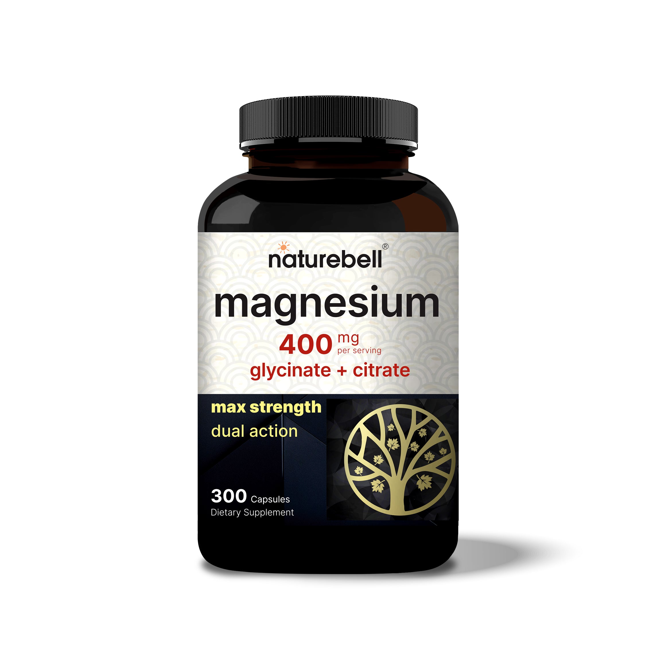 Magnesium Complex 400mg Supplement, 300 Capsule – NatureBell