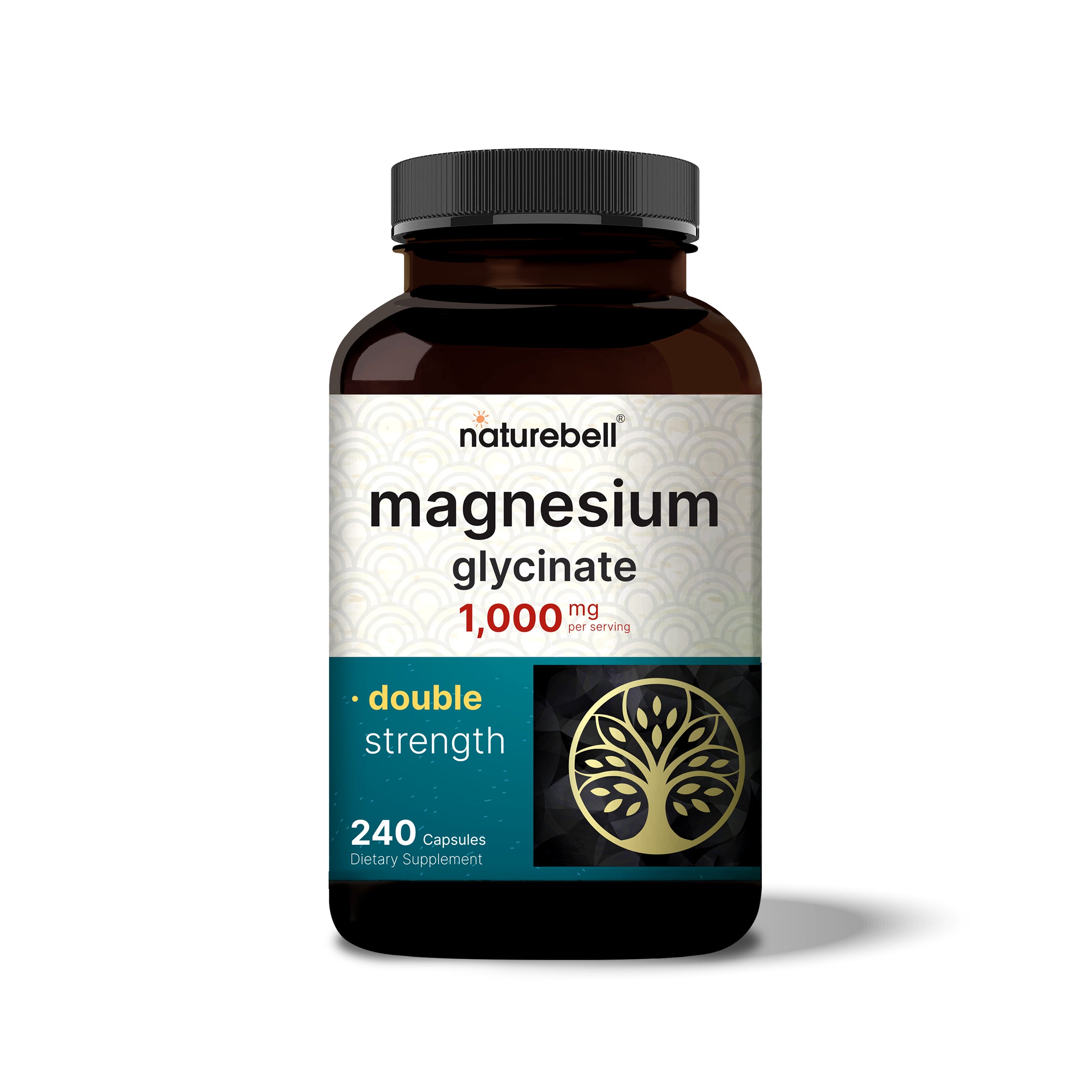 Magnesium Glycinate Capsules 1,000mg Per Serving, 240 Count – NatureBell