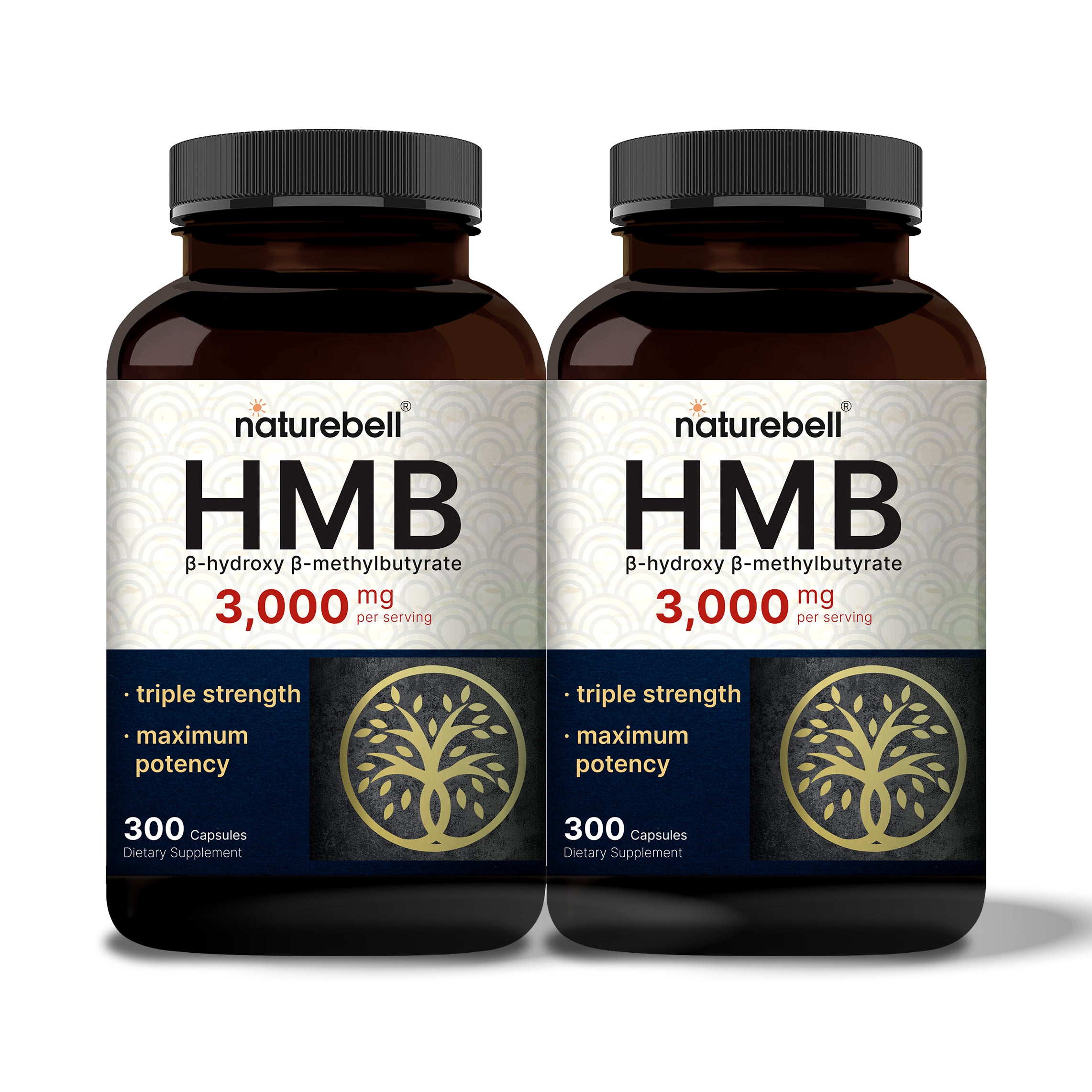 HMB Capsules 3,000mg Per Serving, 300 Capsules Per Bottle – NatureBell