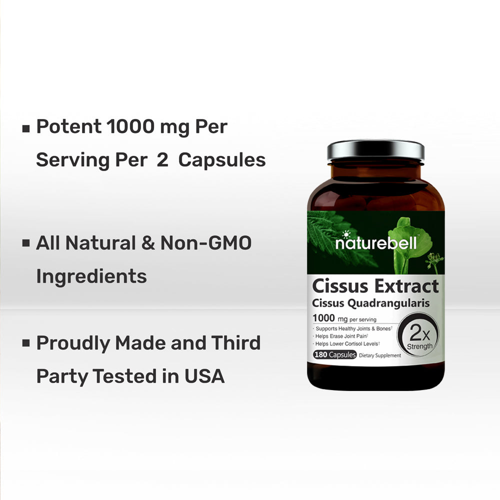 Cissus Quadrangularis Extract, 180 capsules – NatureBell