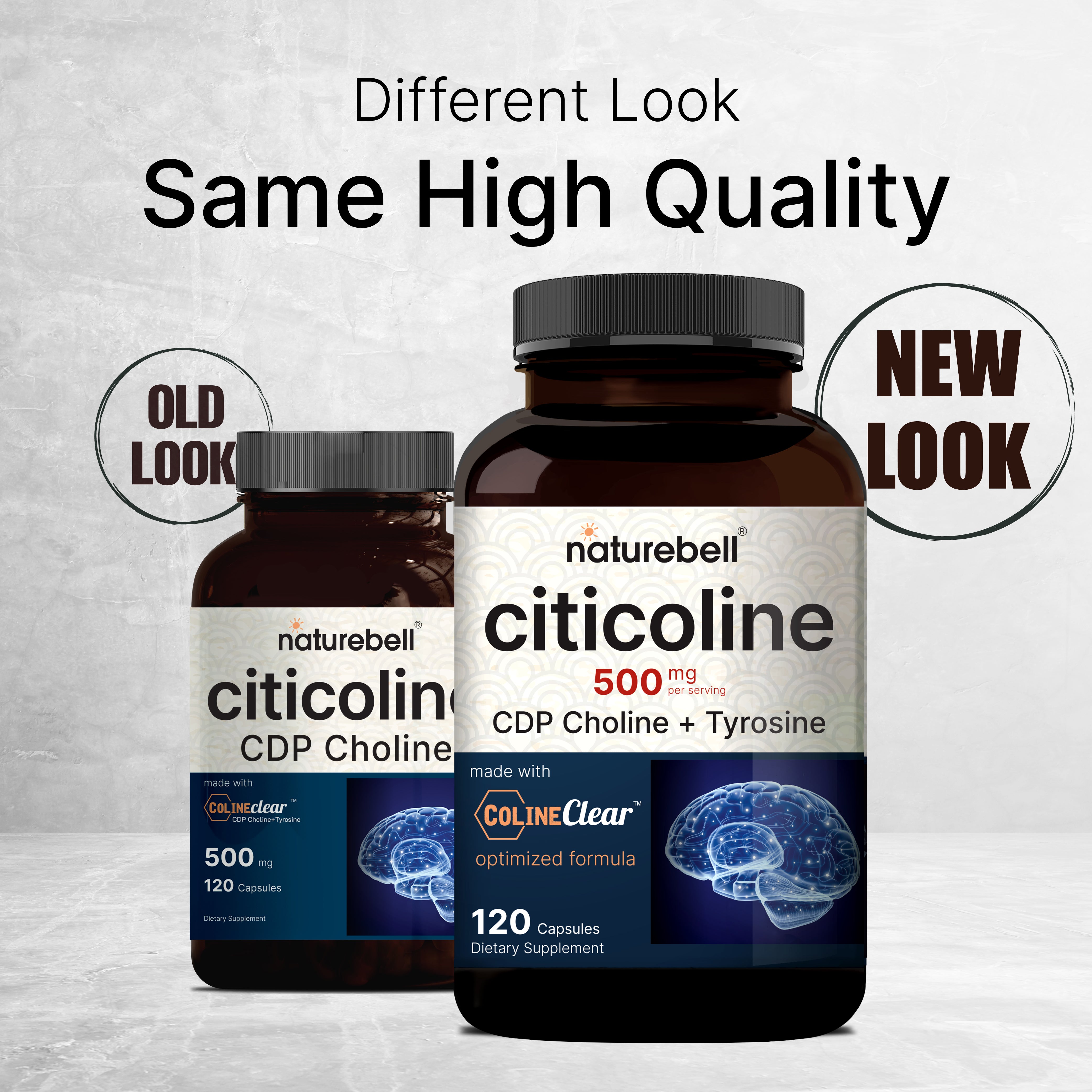 Citicoline Supplements, Citicoline 500mg Plus Tyrosine 50mg Per Servin ...