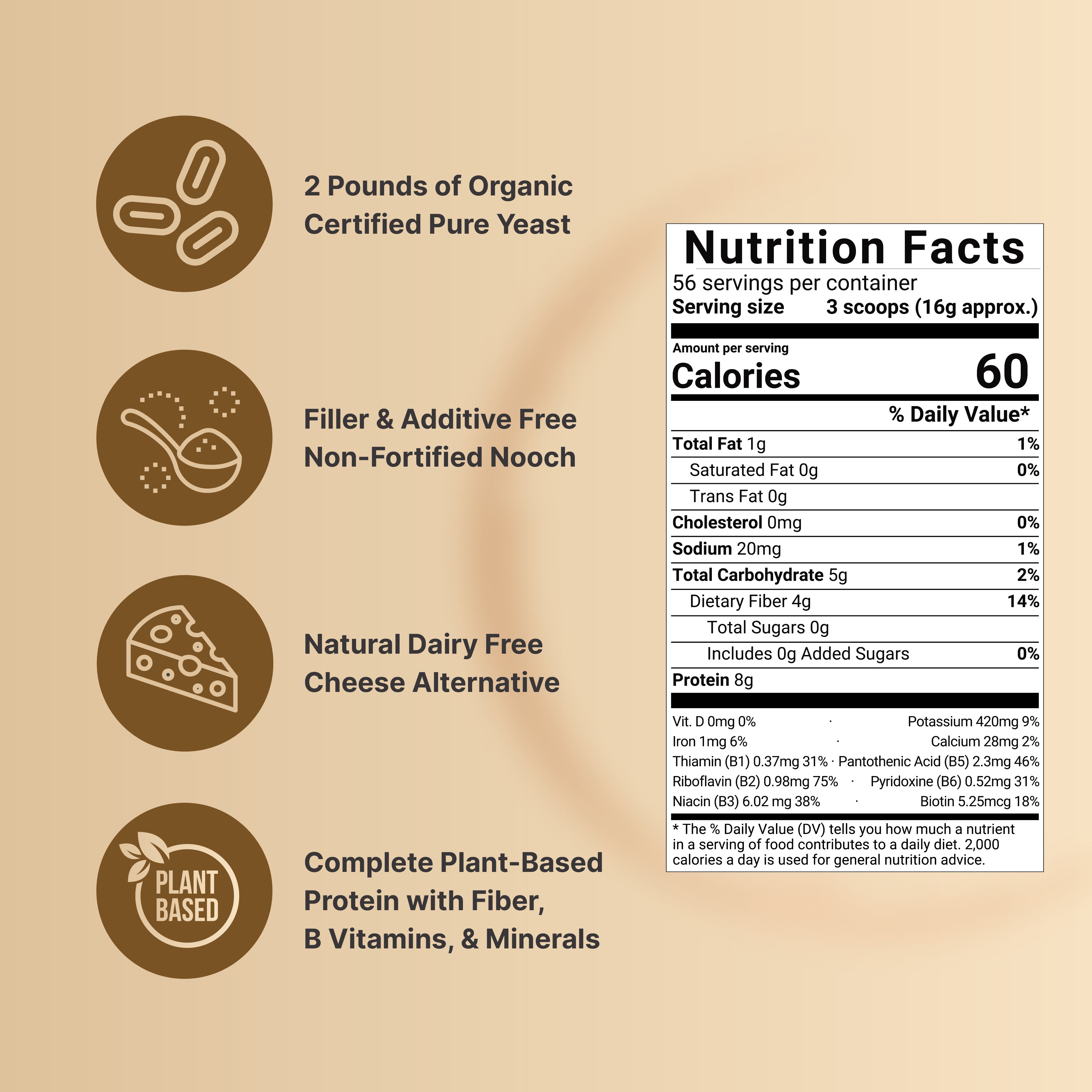 Organic Non-Fortified Nutritional Yeast Flakes, 2 lbs – NatureBell