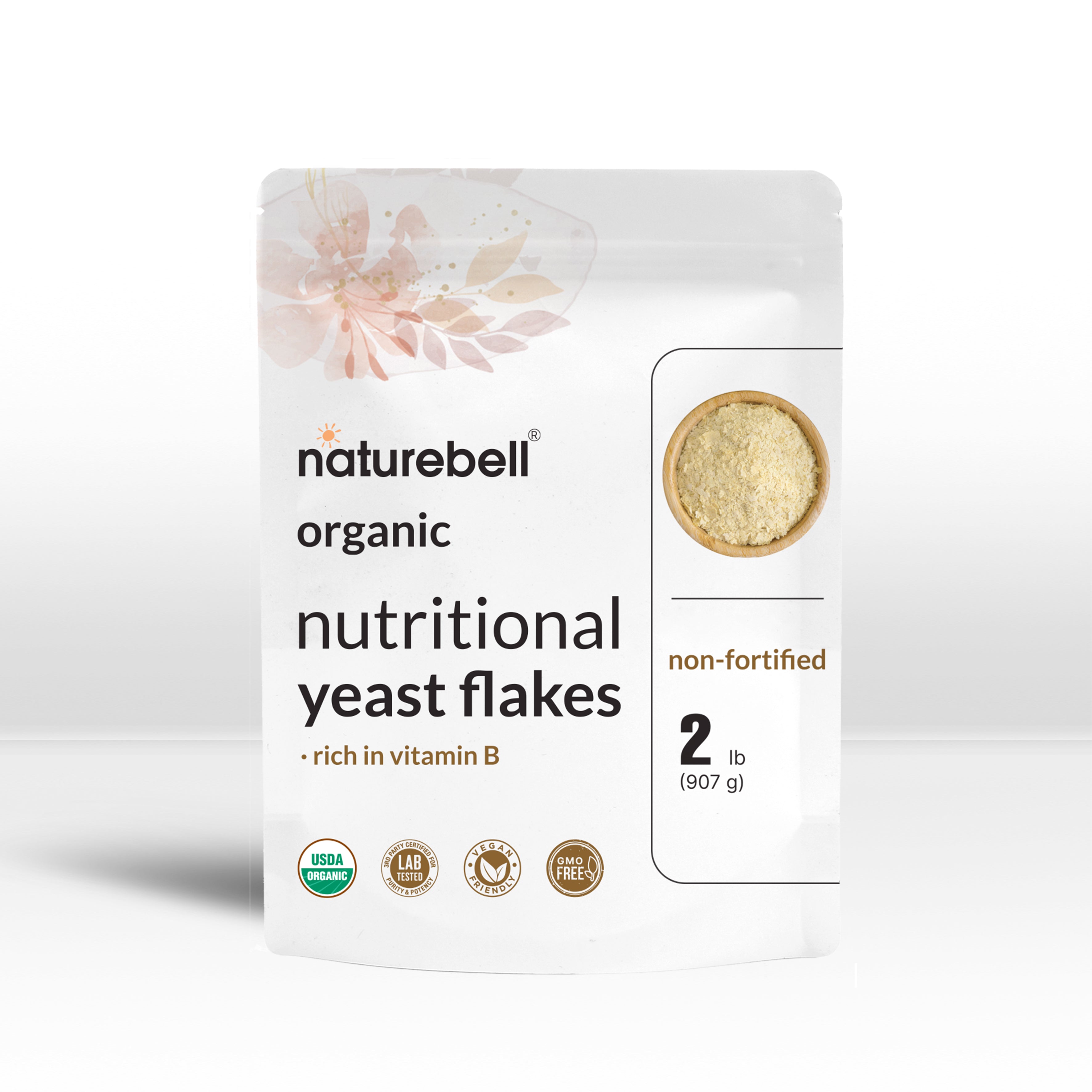 Organic Non-Fortified Nutritional Yeast Flakes, 2 lbs – NatureBell